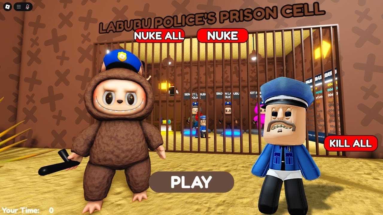 BARRY'S PLAYS LABUBU POLICE'S PRISON RUN! (OBBY) - YouTube