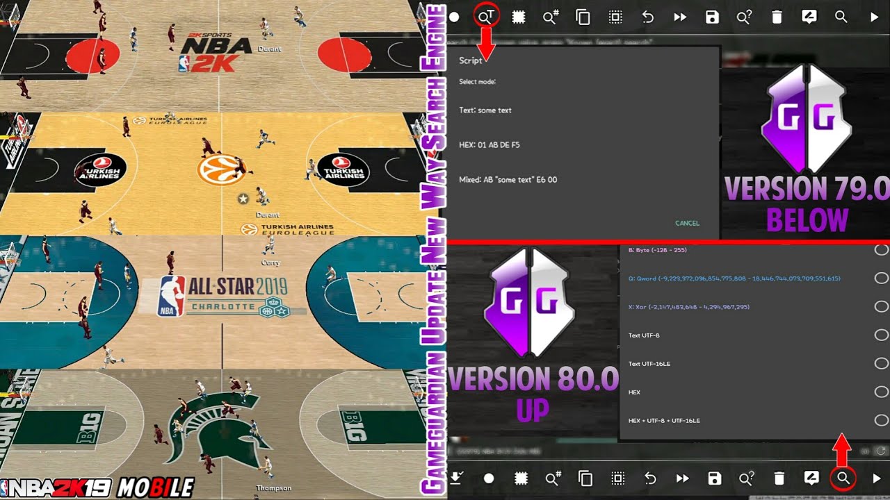 Gameguardian Update v82.0 | Stadium Floor Team Logo Euro Jerseys NBA ...