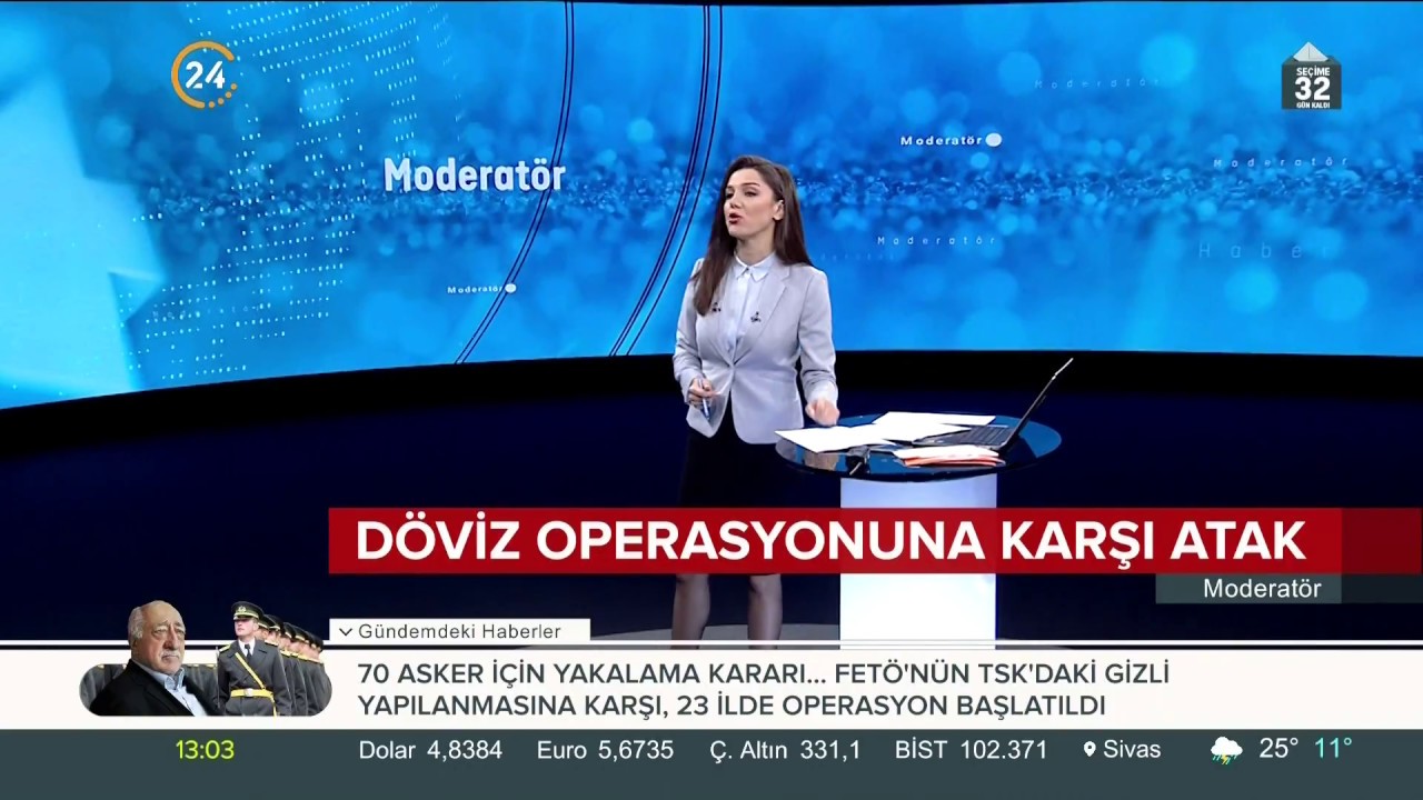 Helin Aslan 24 Tv Moderatör Günün İçinden - YouTube