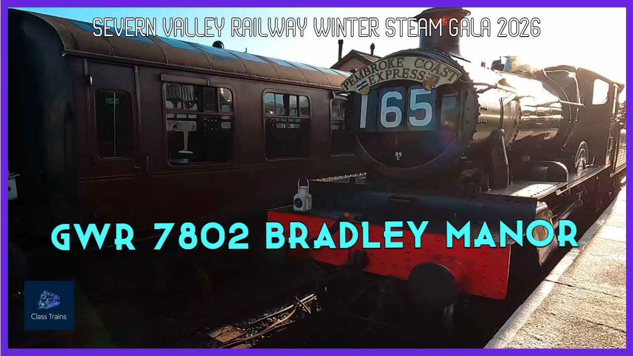GWR 7802 BRADLEY MANOR AT SEVERN VALLEY RAILWAY - YouTube