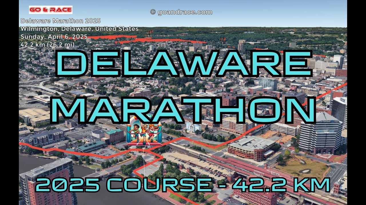 Delaware Marathon 2025: fly over the marathon course! Video of the race ...