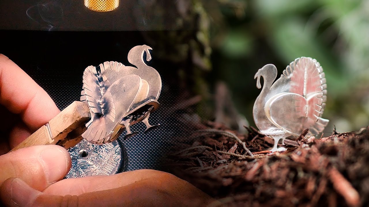 Laser Welding | Sterling Silver Turkey Sculpture - YouTube