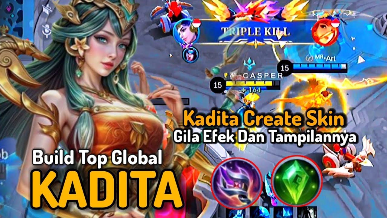KADITA CREATE SKIN! BUILD KADITA TERSAKIT 2024 GAMEPLAY MOBILE LEGENDS ...