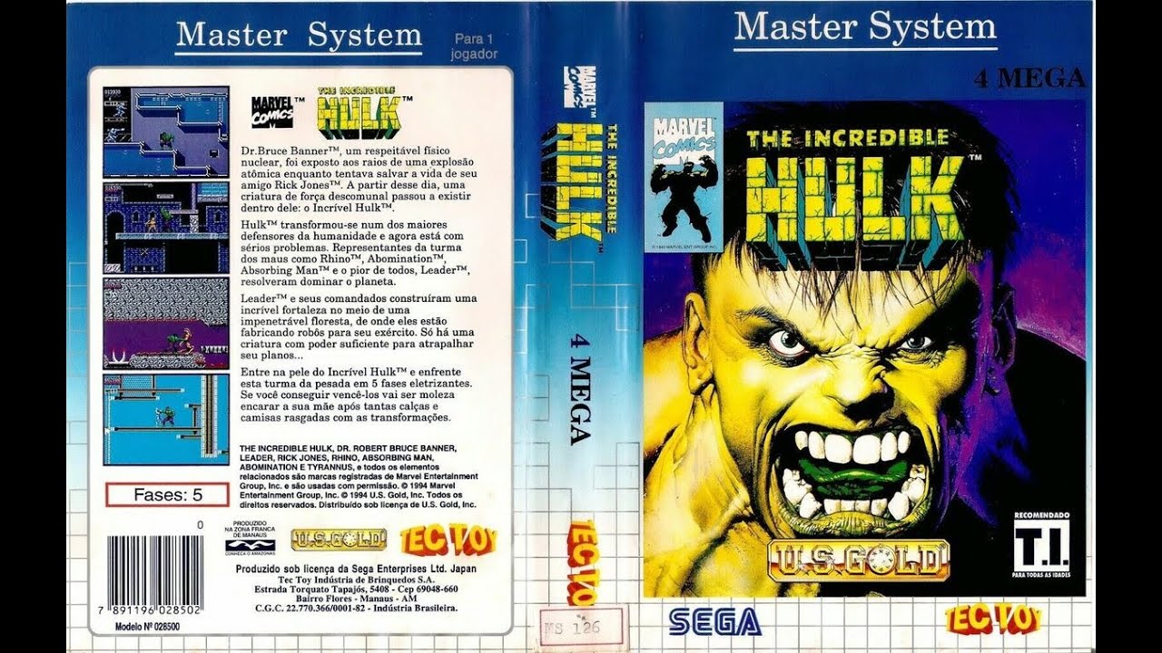The Incredible Hulk - Master System/MiSTer FPGA - YouTube
