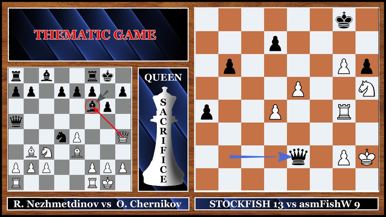 Stockfish 13 & The Greatest Queen Sacrifice in Chess History - YouTube