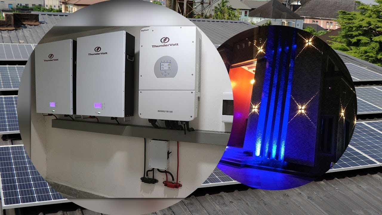 Installation of 10KVA ThunderVolt Hybrid Solar System & ThunderVolt ...