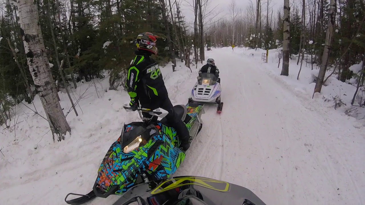 Michigan snowmobiling 2018 3 - YouTube