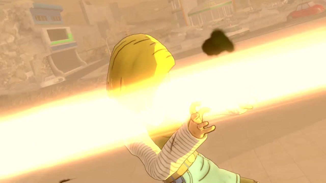 DBZ Ultimate Tenkaichi - Android 18 is killed by SSJ Goku - YouTube