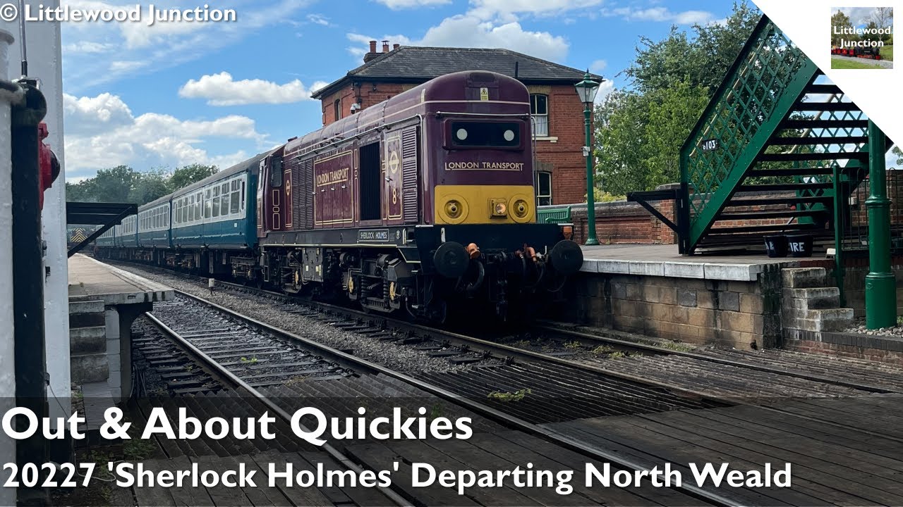 Class 20 20227 ‘Sherlock Holmes’ Leaving North Weald | Out & About ...