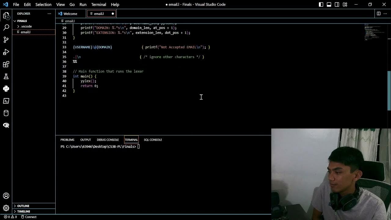 Flex Code Email Tokenizer - YouTube