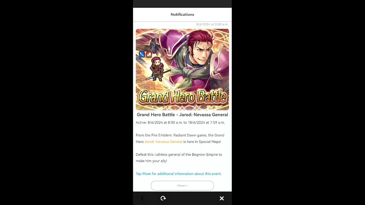 jarod's grand hero battle is now live for a while for Fire Emblem ...