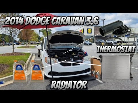 DODGE GRAND CARAVAN SXT 3.6 | HOW TO REPLACE RADIATOR & THERMOSTAT ...