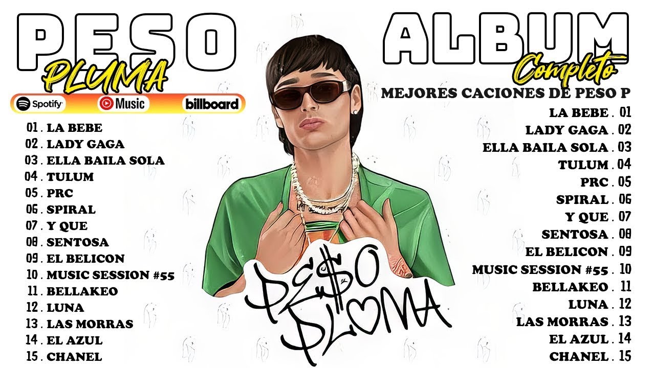 Peso Pluma 2024 - Grandes Éxitos Mix 2024 - Peso Pluma Álbum Completo ...