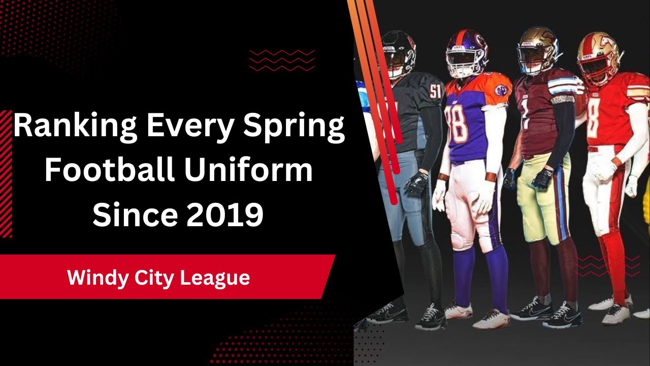 Ranking Spring Football Uniforms Since 2019 (AAF, XFL, & USFL) - YouTube