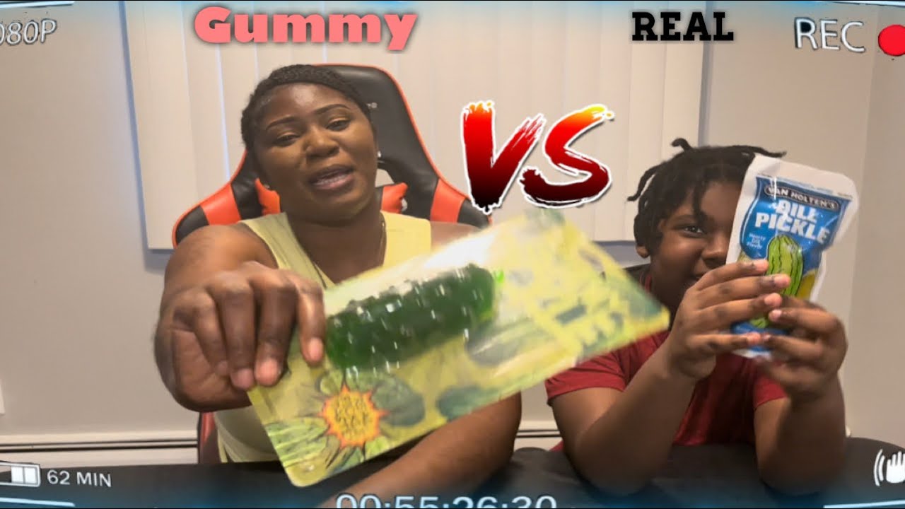 GUMMY VS REAL FOOD CHALLENGE - YouTube