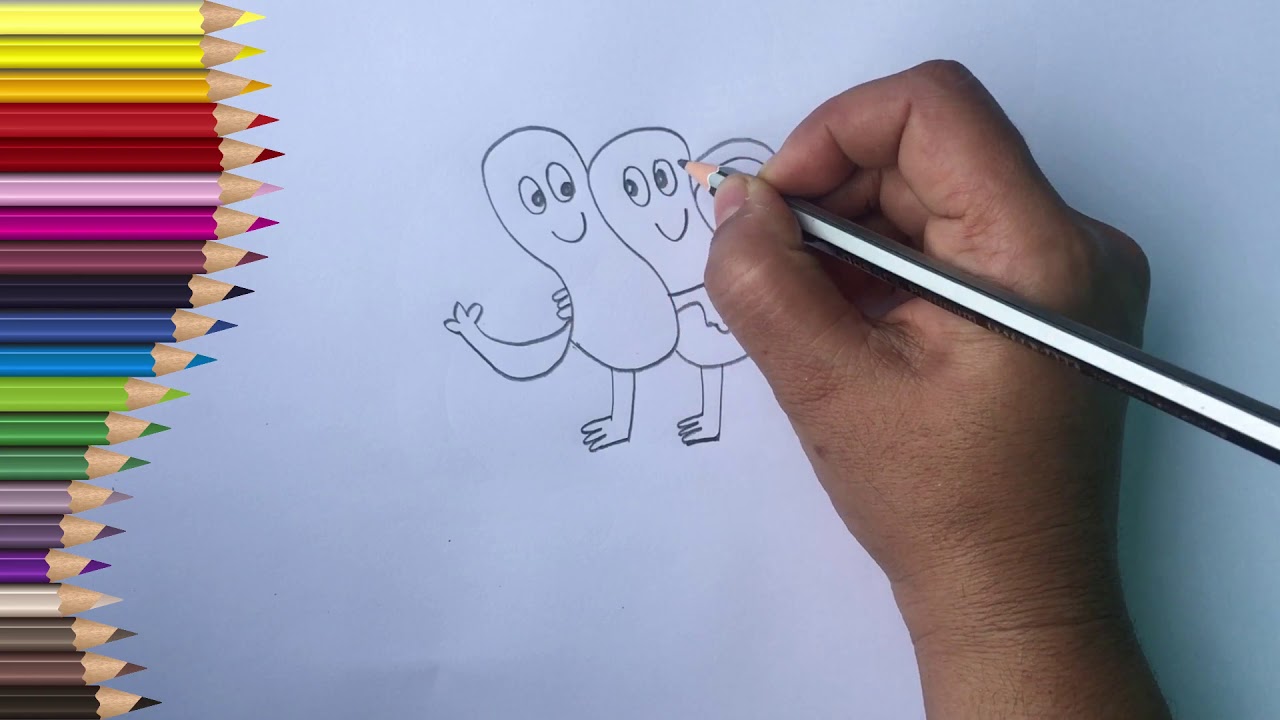 153: How to Draw a funny potato | potato cartoon drawing | Easy drawing ...