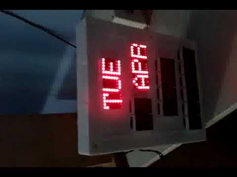 Alphanumeric Electroluminescent Digital Wall Clock Days and Months ...