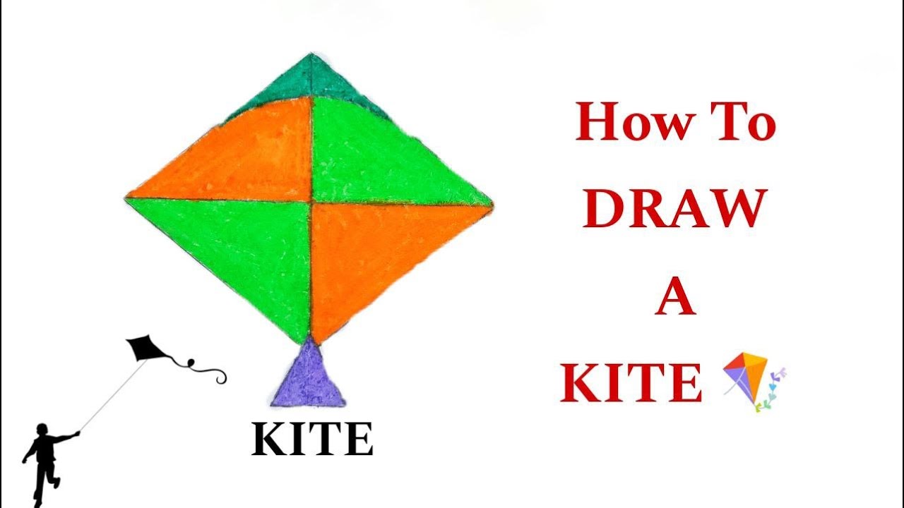 How to draw a kite /step by step easy tutorial /kite drawing 🪁 #video # ...
