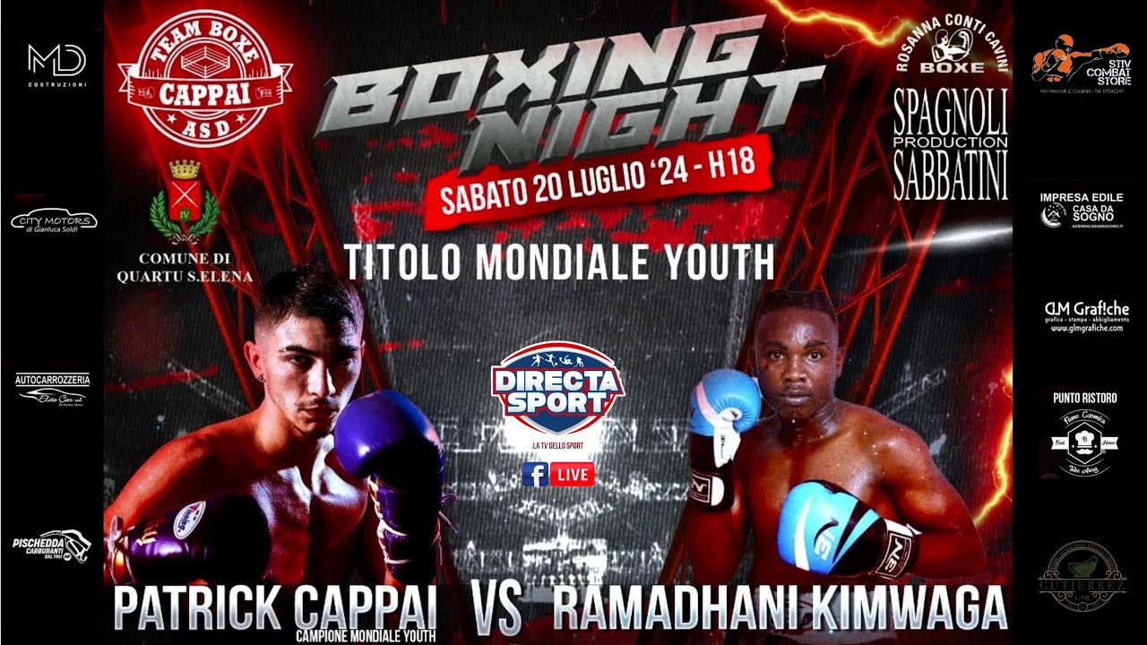 Boxe - Boxing Night - Patrick Cappai vs Ramadhani Kimwaga - La Riunione ...