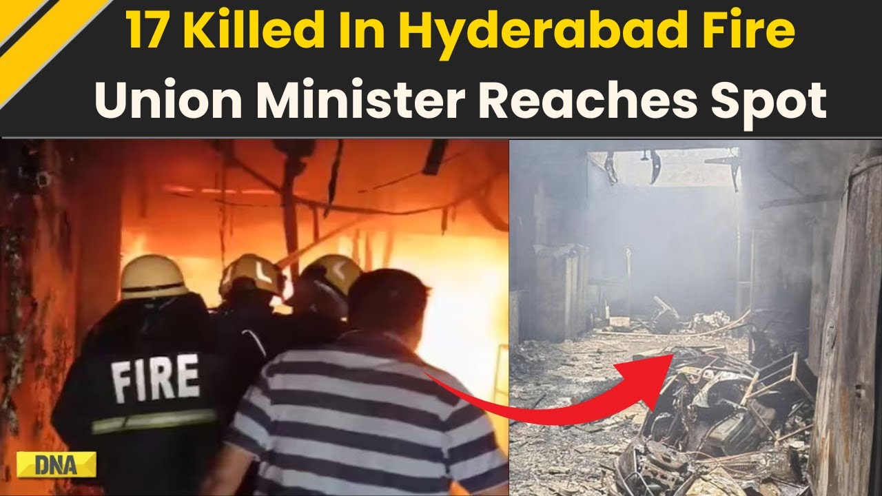 Hyderabad News: Charminar Fire Kills 17, MP G Kishan Reddy Reaches Site ...