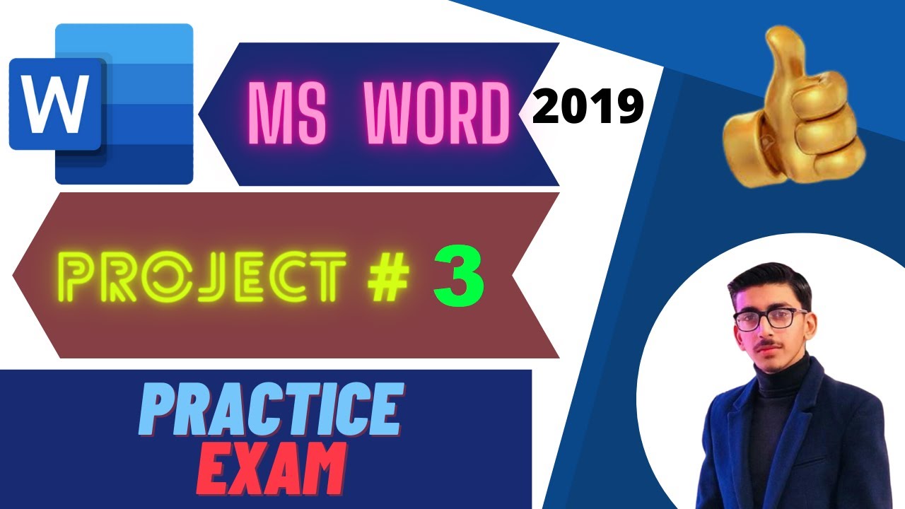 Ms Word 2019 (Project 3) Practice Exam | MO-100 | #MsWordPracticeExam # ...