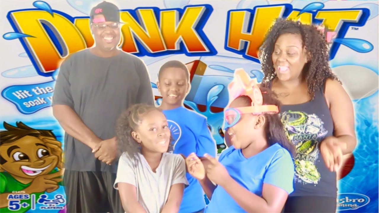 FAMILY DUNK HAT IN THE HOUSE CHALLENGE - YouTube