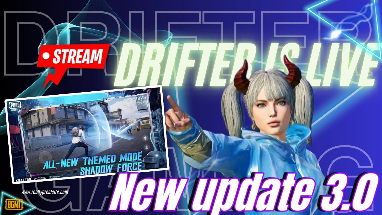 BGMI NEW 3.0 UPDATE 😋 | LESGOO CHICKEN DINNER | DRIFTER IS LIVE ️‍🔥 ...