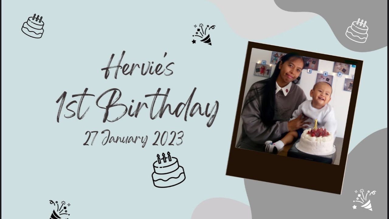 Hervie's 1st Birthday Simple Celebration | January 27, 2023 - YouTube