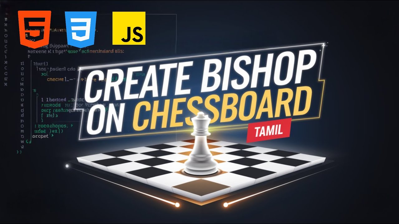 How to Create a Bishop on a Chessboard using HTML, CSS & JavaScript (Tamil) - YouTube