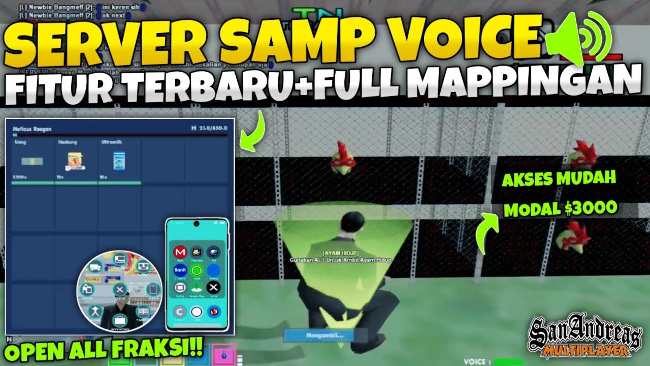 SERVER GTA SAMP VOICE FITUR TERBARU + FULL MAPPINGAN ! - REVIEW SERVER SAMP ROLEPLAY INDONESIA ...