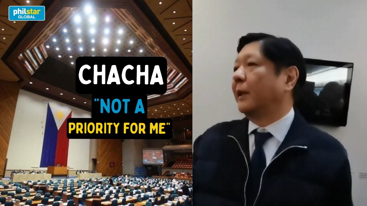 Bongbong Marcos: Hindi priority ang Charter Change - YouTube