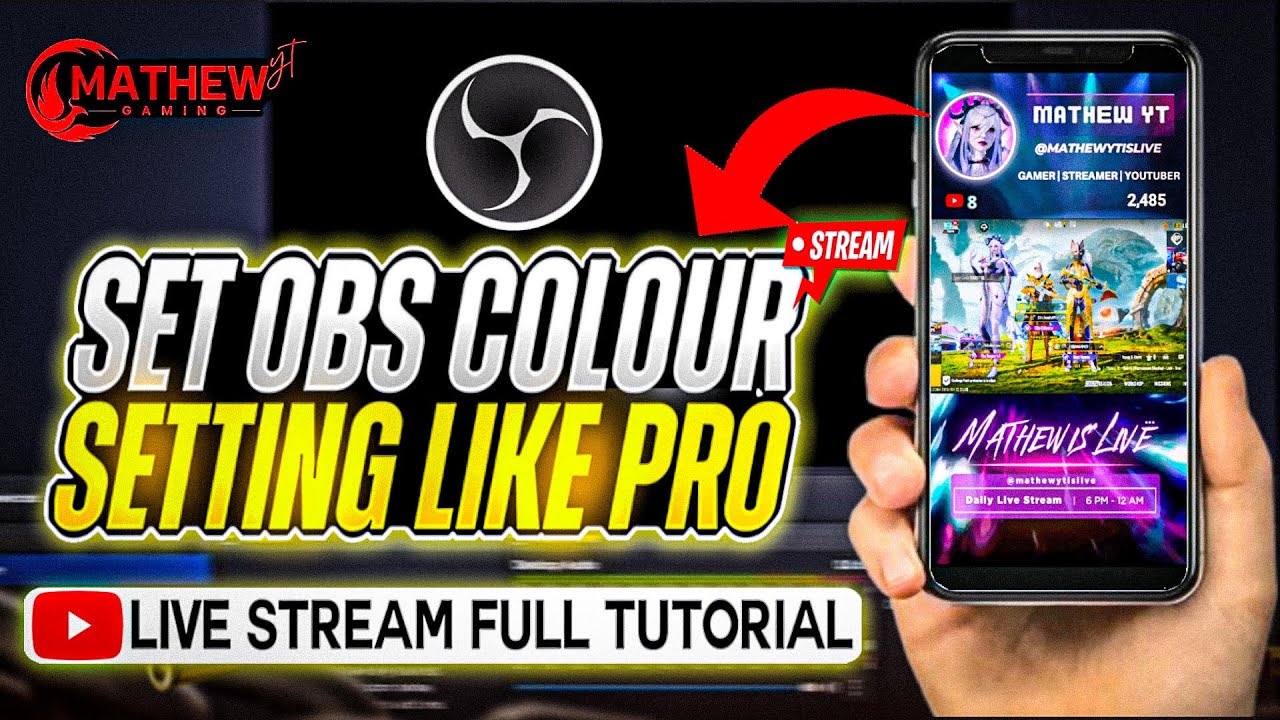 Improve Live Stream Color Quality Like Pro Streamers In OBS - Color ...