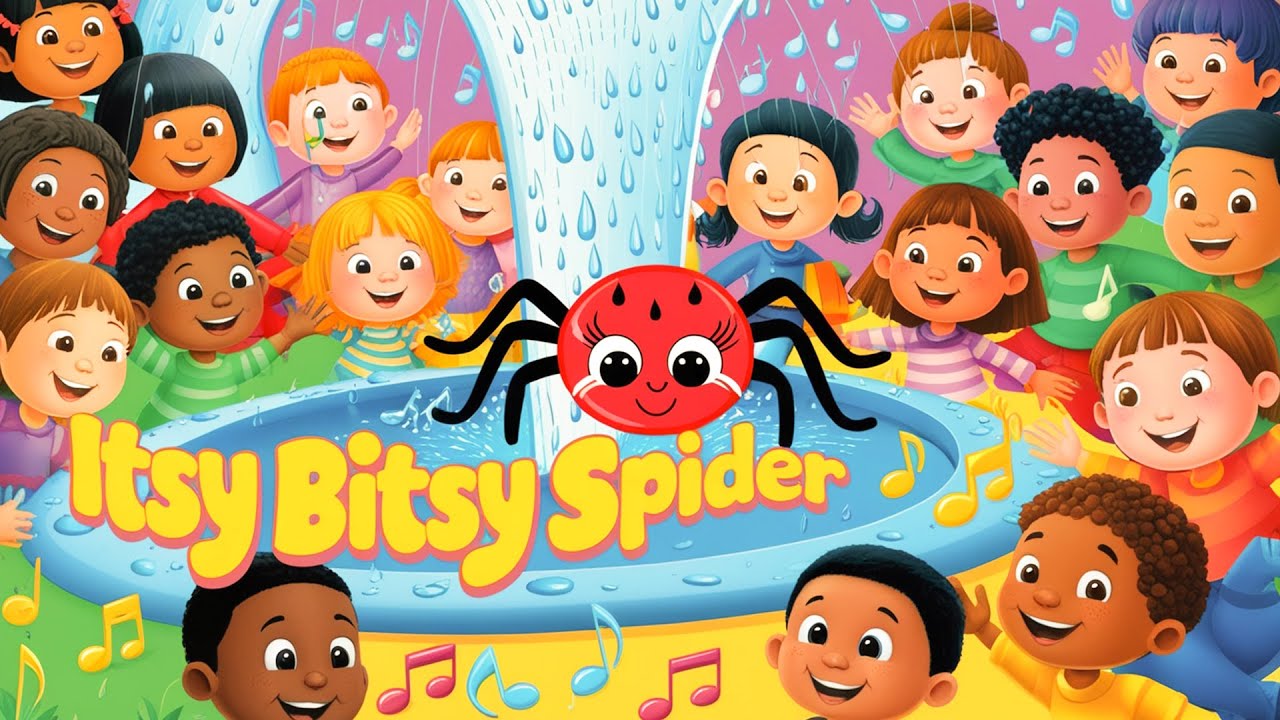 Itsy Bitsy Spider | Rainbow Nursery Rhymes & Kids Songs - YouTube