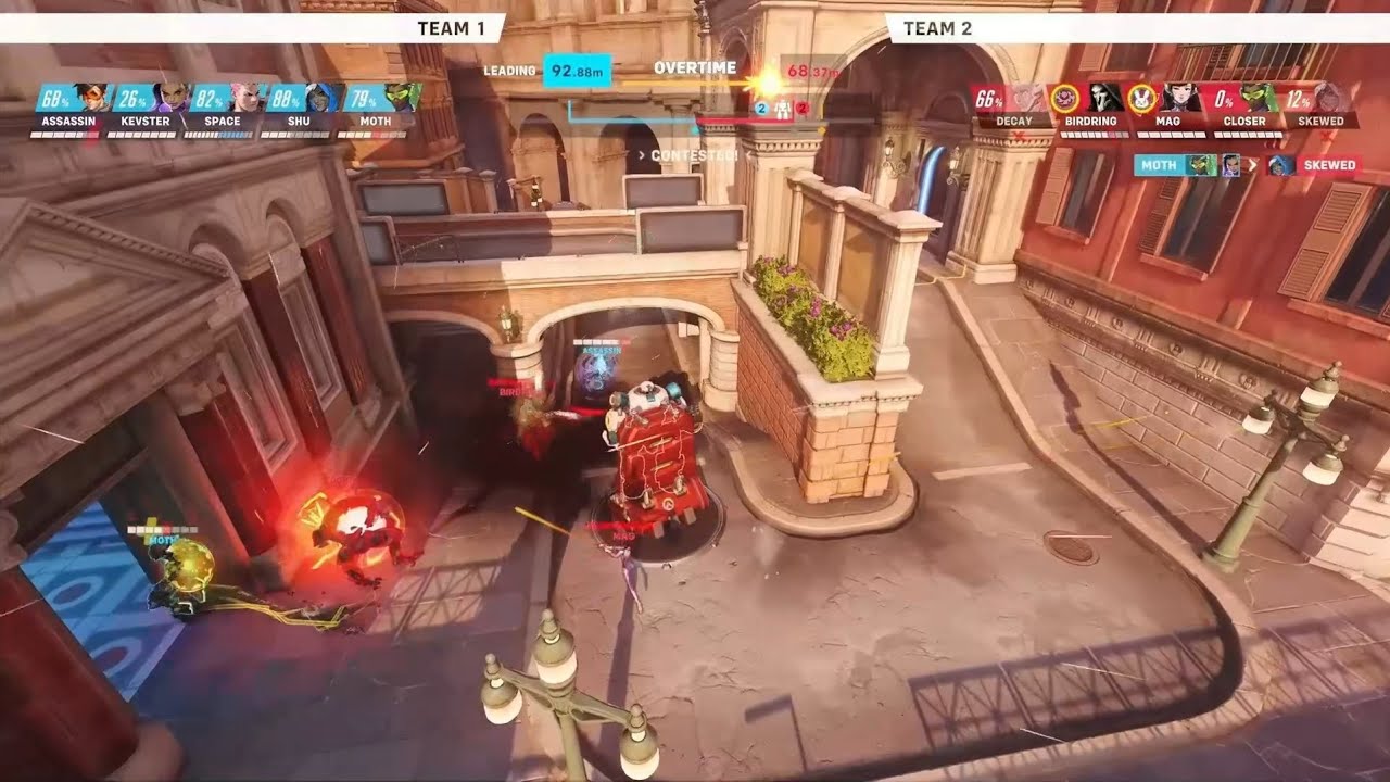Overwatch 2 Gameplay - Rome - OWL Players 5v5 Push Robot map, including ...