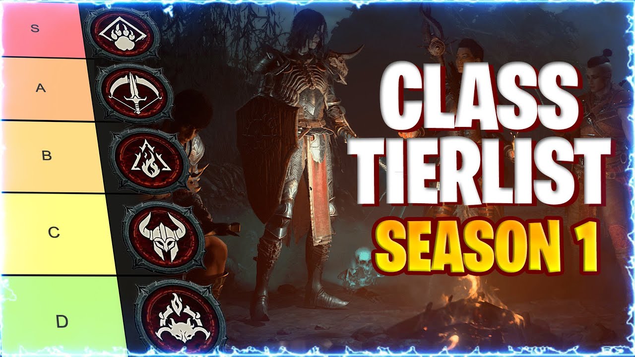 Diablo 4 Season 1 Tierlist All Classes Rogue, Druid, Barbarian ...
