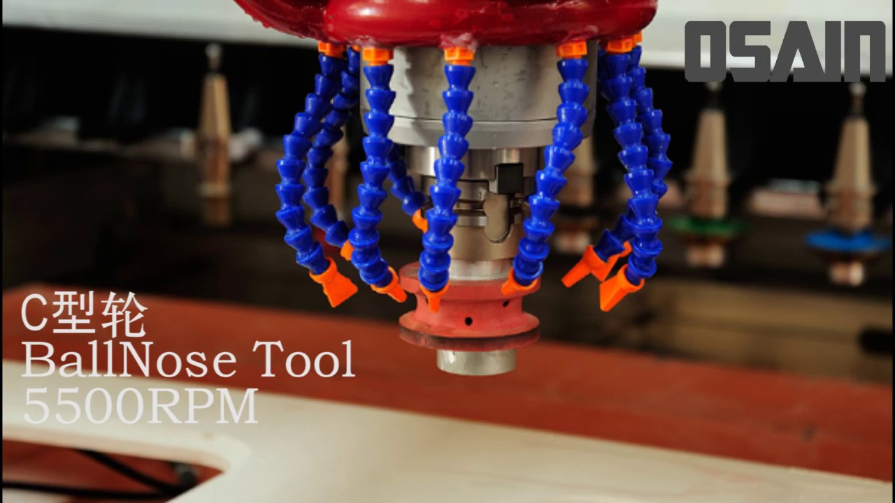 cnc granite router stone cnc machine for countertop - YouTube