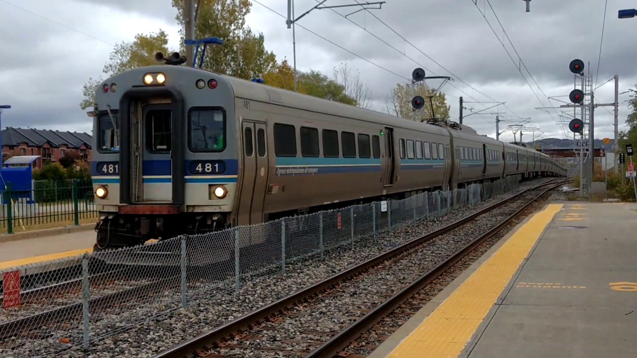 TRAINS Electric AMT Commuter Train at Montpelier Station, Montreal ...