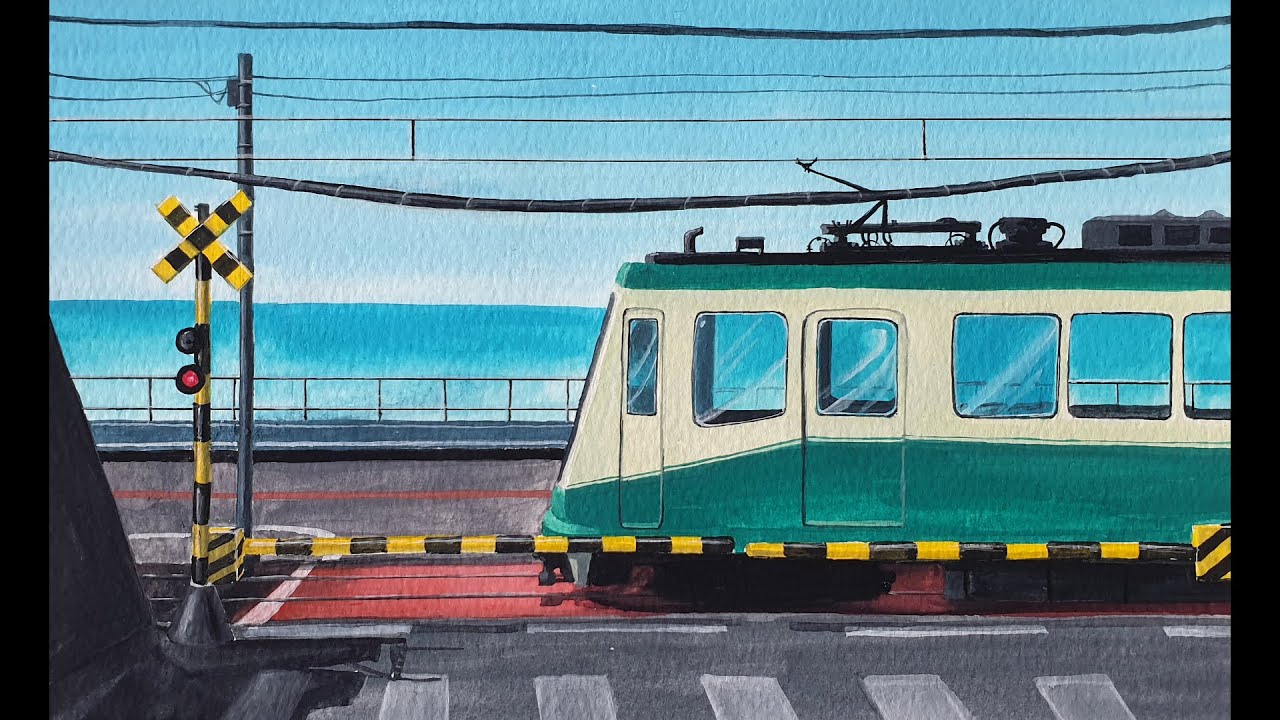 Landscape Painting with Poster Color - YouTube