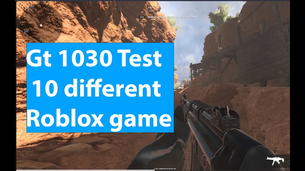 Gt 1030 Test in 10 different Roblox game - YouTube