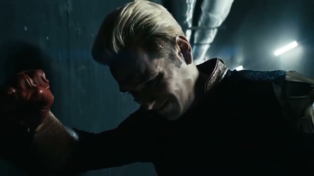 Homelander freaking out in a hallway - YouTube
