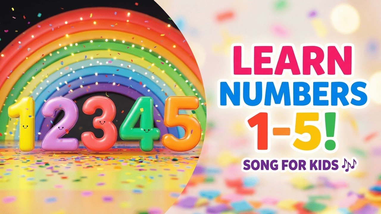 Learn Numbers 1–5 Song for Kids 🔢 | Fun Counting Nursery Rhyme 🎶 - YouTube