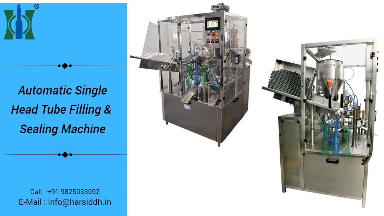 Automatic Tube Filler, Tube Filler Sealer, Tube Filling Machine - YouTube