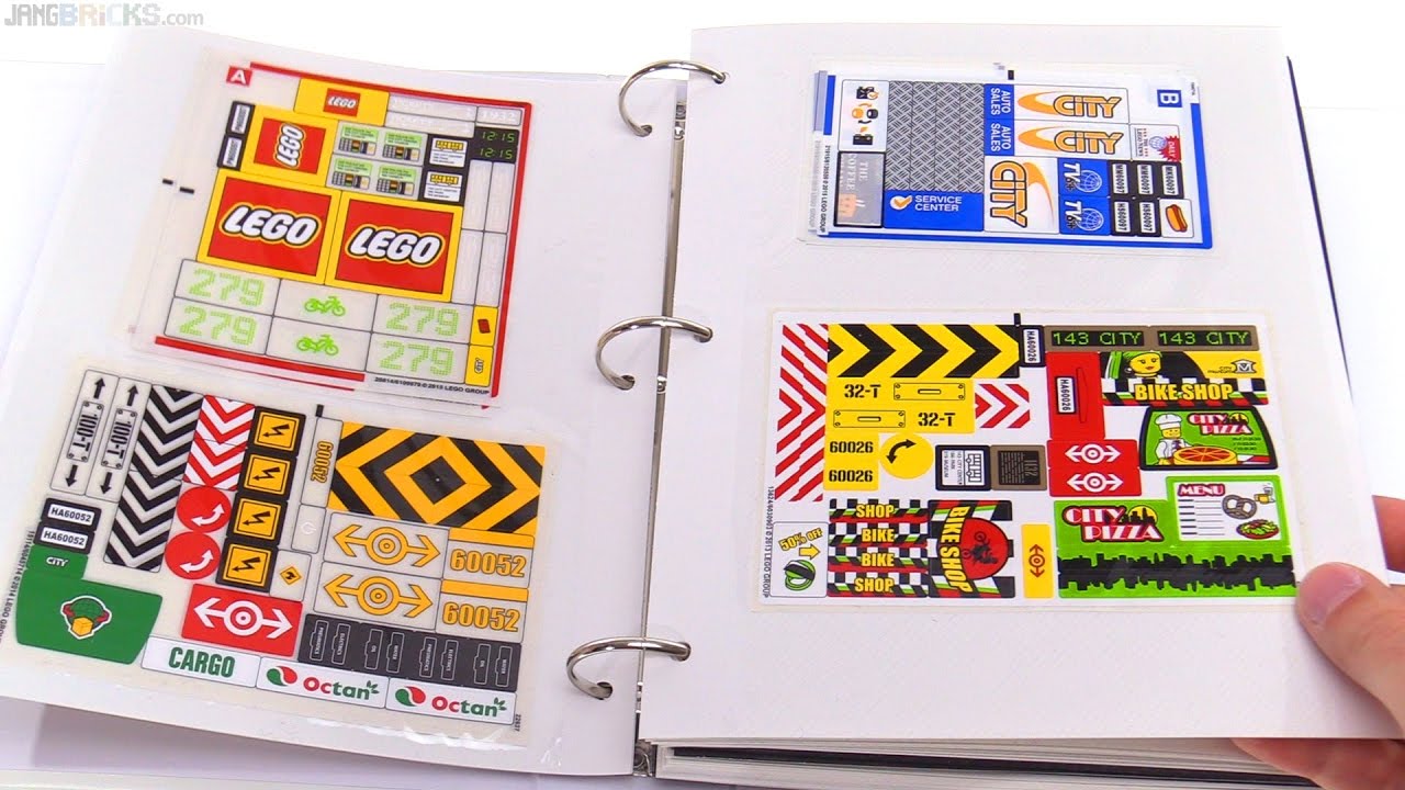 My LEGO Sticker Collection & organization - YouTube
