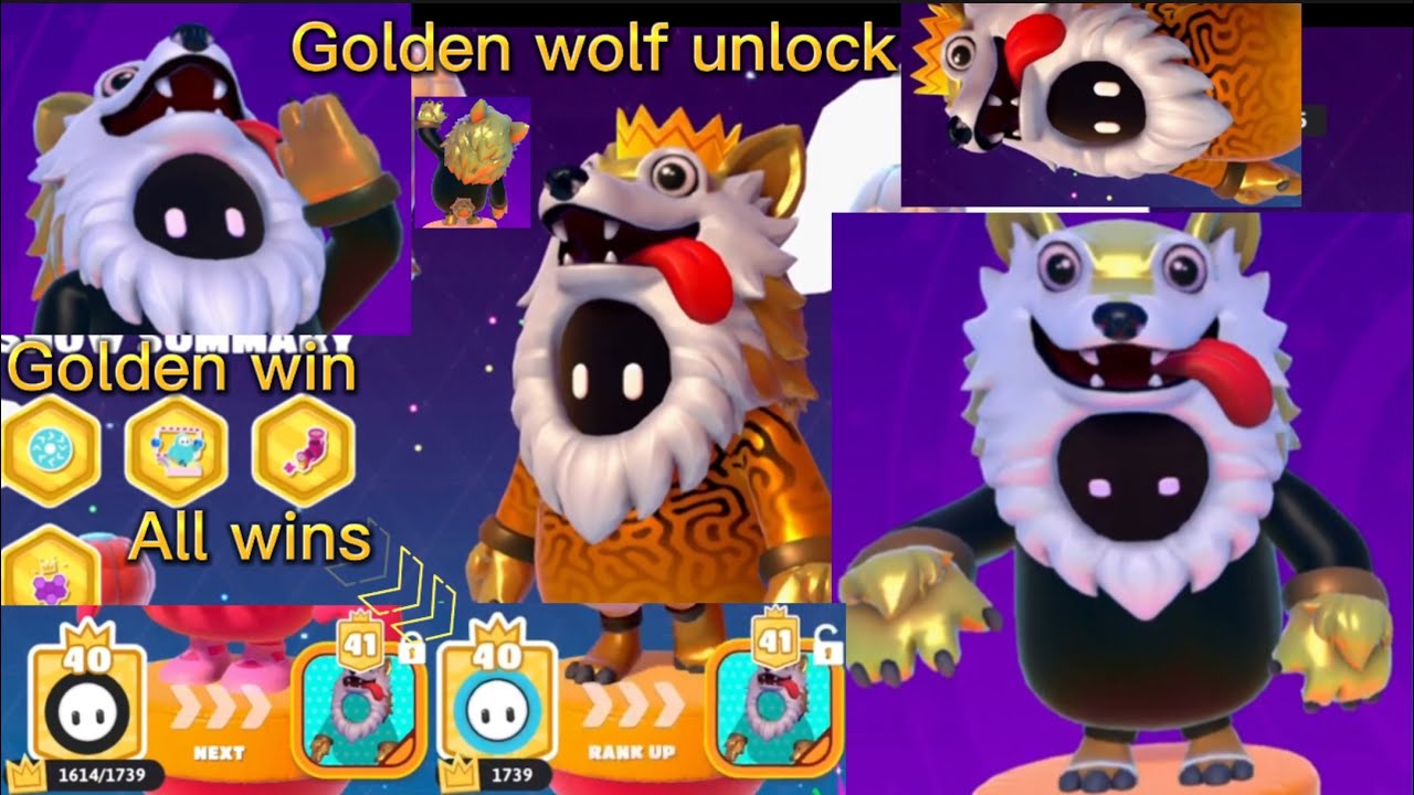 فول قايز اخيرا فتحت القولد ولف تجميعة فوزات رانك 41 فوز ذهبيFall guys ...