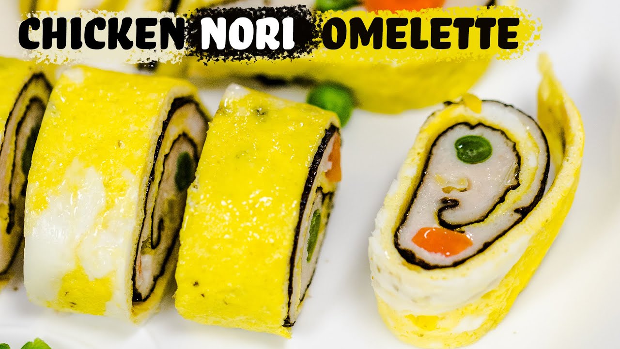 Chicken Nori Omelette Recipe - Quick and Easy Appetizer - YouTube