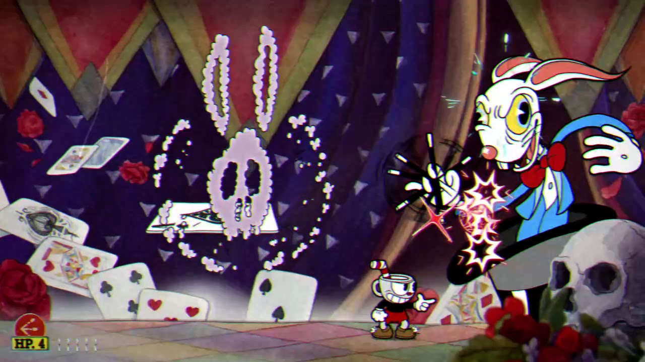 cuphead rabbit boss fight - YouTube