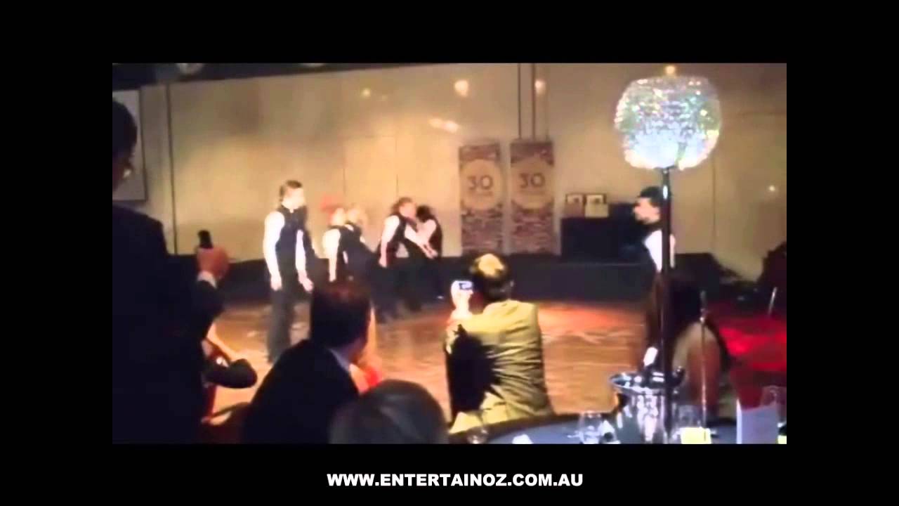 Dancing Waiters Flash Mob Surprise - YouTube