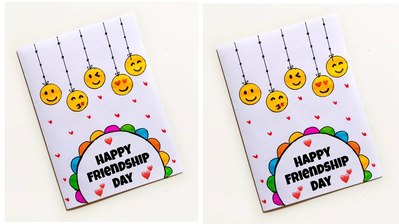 Friendship day card | Easy and beautiful card for Friendship day | DIY ...