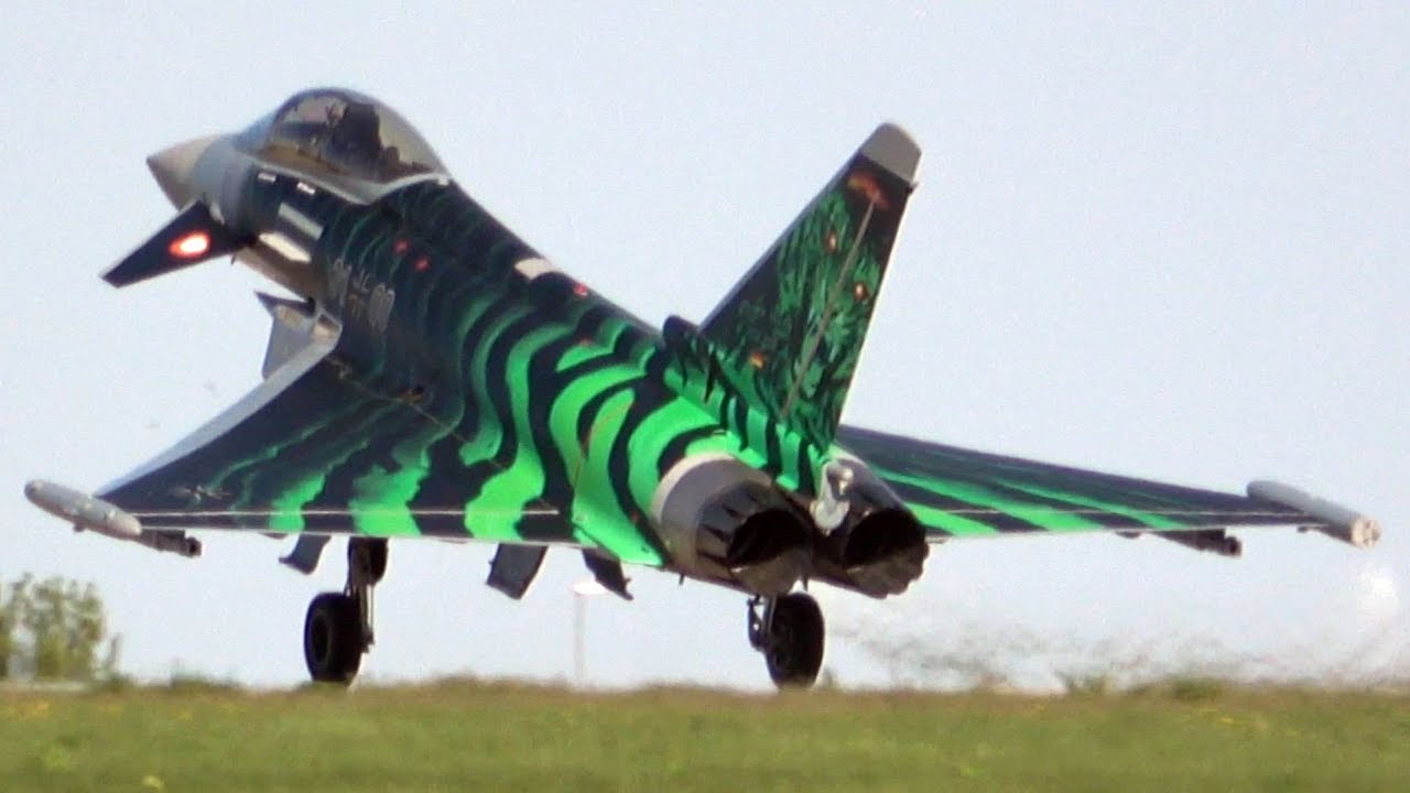 4Kᵁᴴᴰ Eurofighter Typhoon 'GHOST TIGER' German Air Force Luftwaffe ...