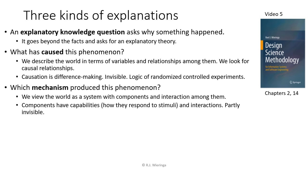 Video 5 Three kinds of explanations - YouTube